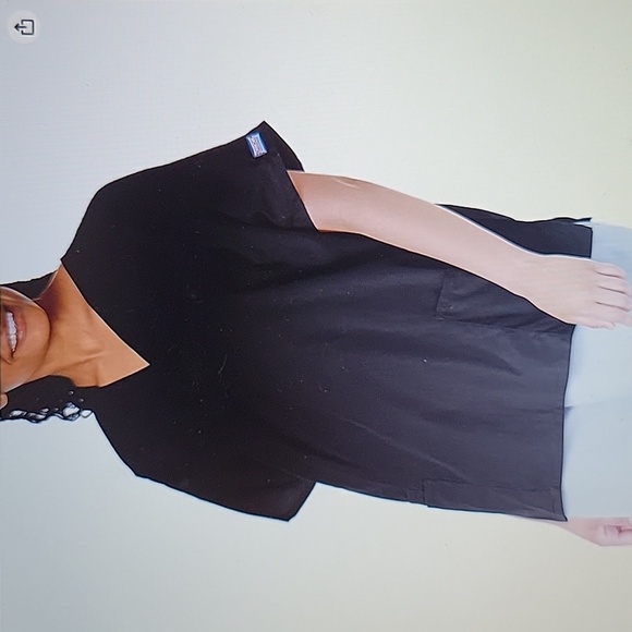 Cherokee | Tops | Cherokee 470 Scrubs Top Black Vneck Traditional Fit ...